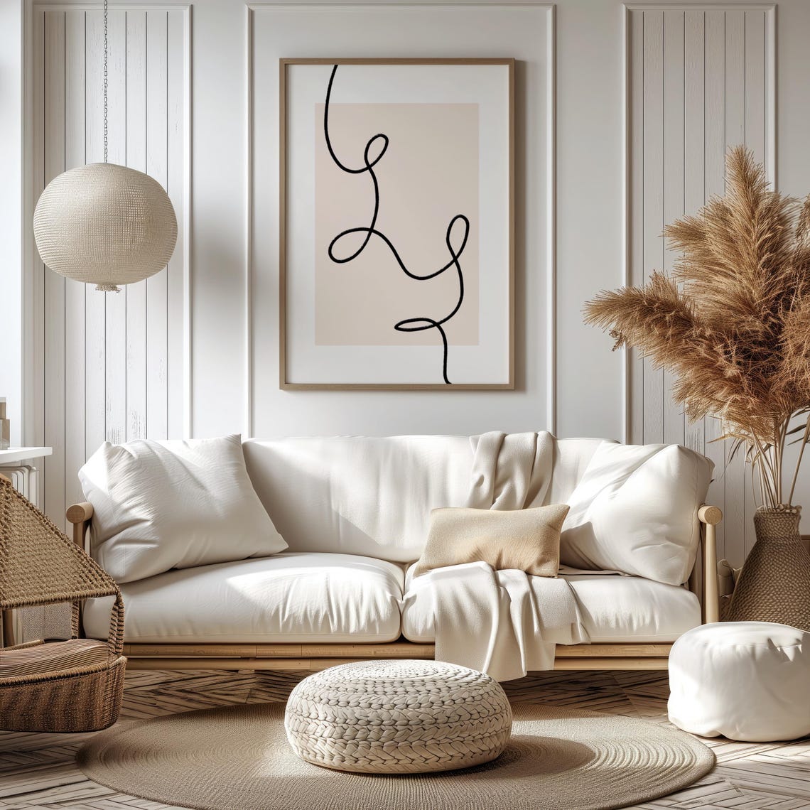 Minimalist Abstract Line Drawing Printable Wall Art - Etsy