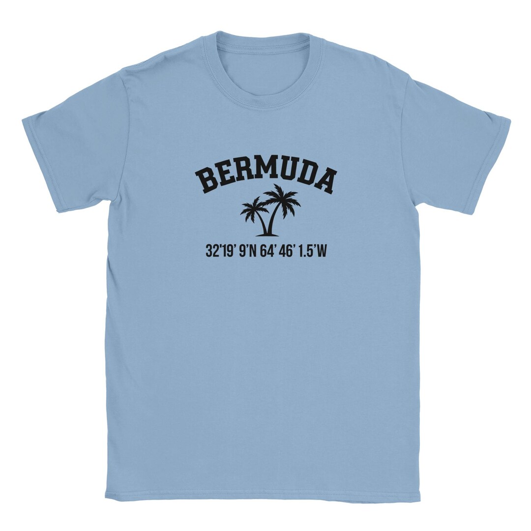 Bermuda Shirt Island Coordinates Tee - Etsy