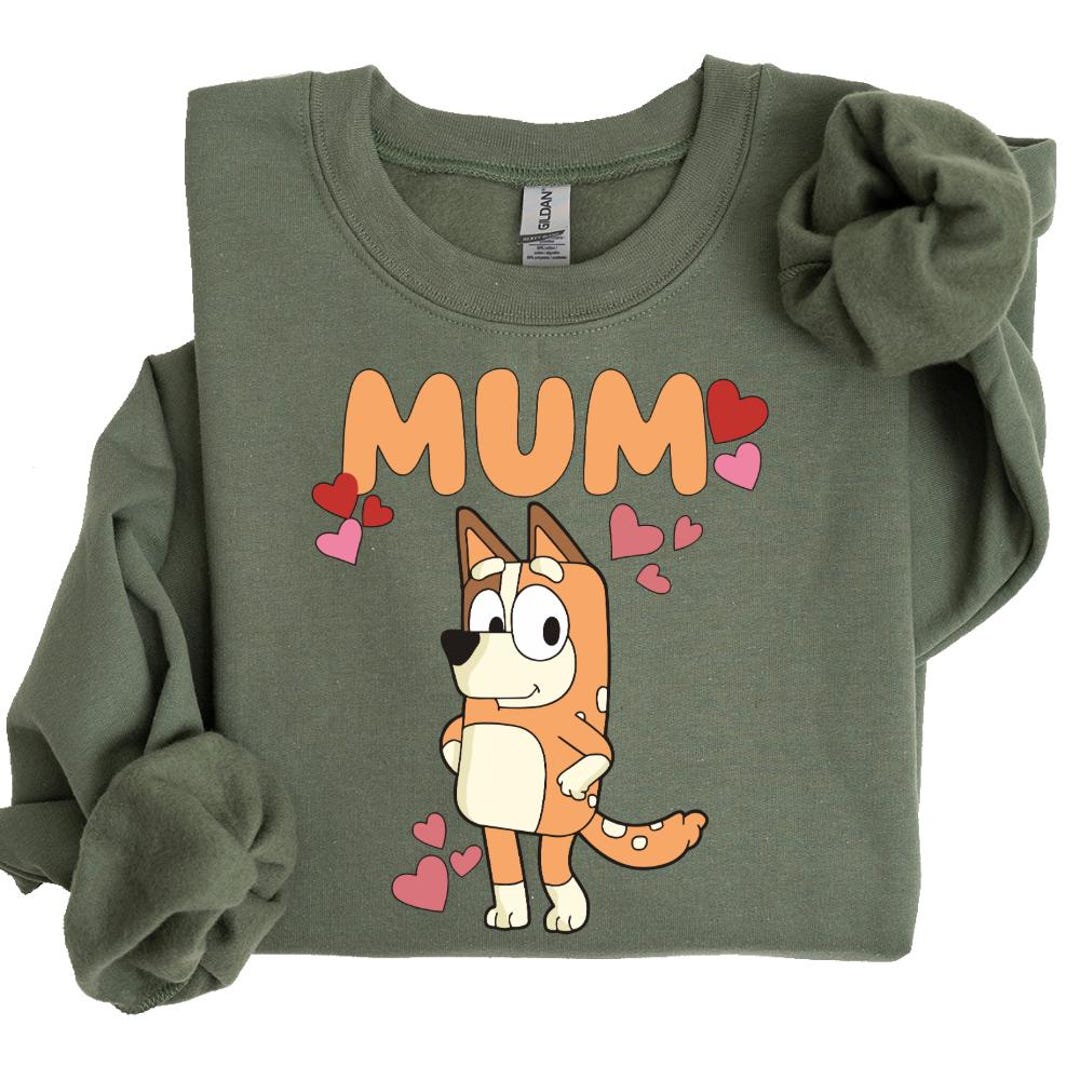 Custom Bluey Sweater, Bluey Sweatshirt, Custom Bluey Shirt, Custom ...