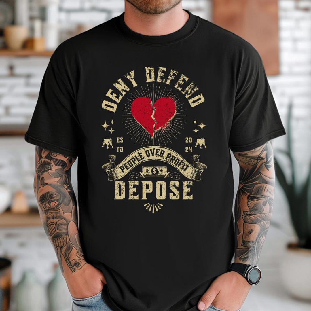 Deny Defend Depose T-shirt, Bold Statement Tee, Unisex Classic Shirt ...