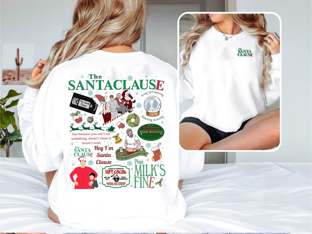 Santa Clause Christmas Movie Shirt, Vintage 90s Christmas Movie Tee ...