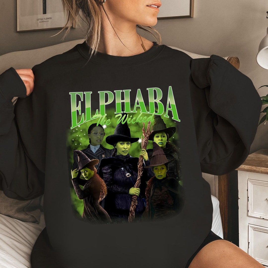 Vintage Elphaba Bootleg Shirt, Defy Gravity Broomstick Magic Wand ...