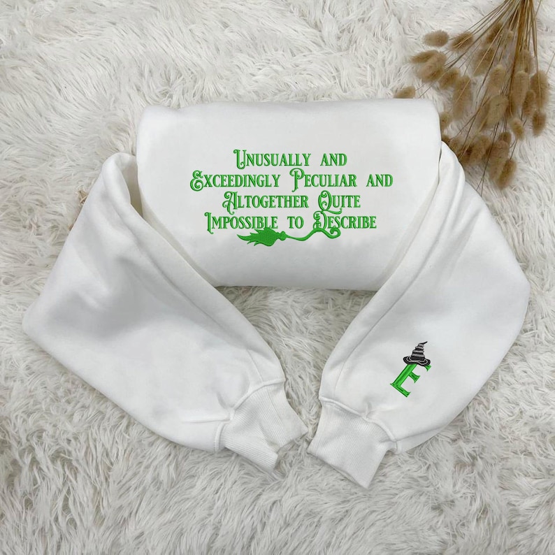 Elphaba Glinda Wicked Duo Embroidered Sweatshirts, Blonded Glinda ...