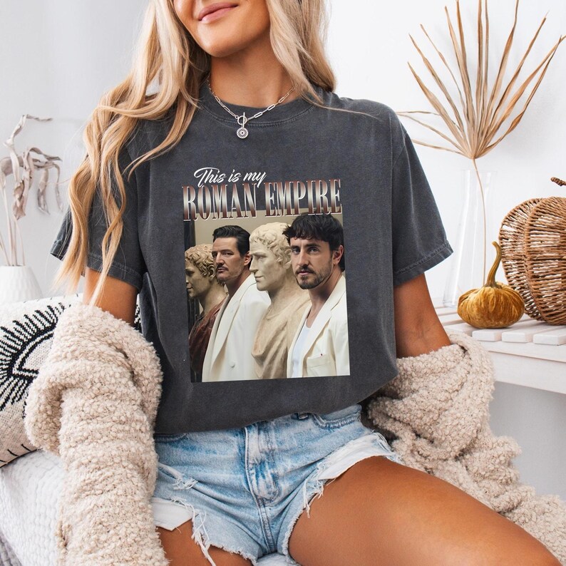 Pedro Pascal Roman Empire Unisex Shirt for Men Women, Y2K 90s Retro Movies Bootleg Tshirt, Pedro ...