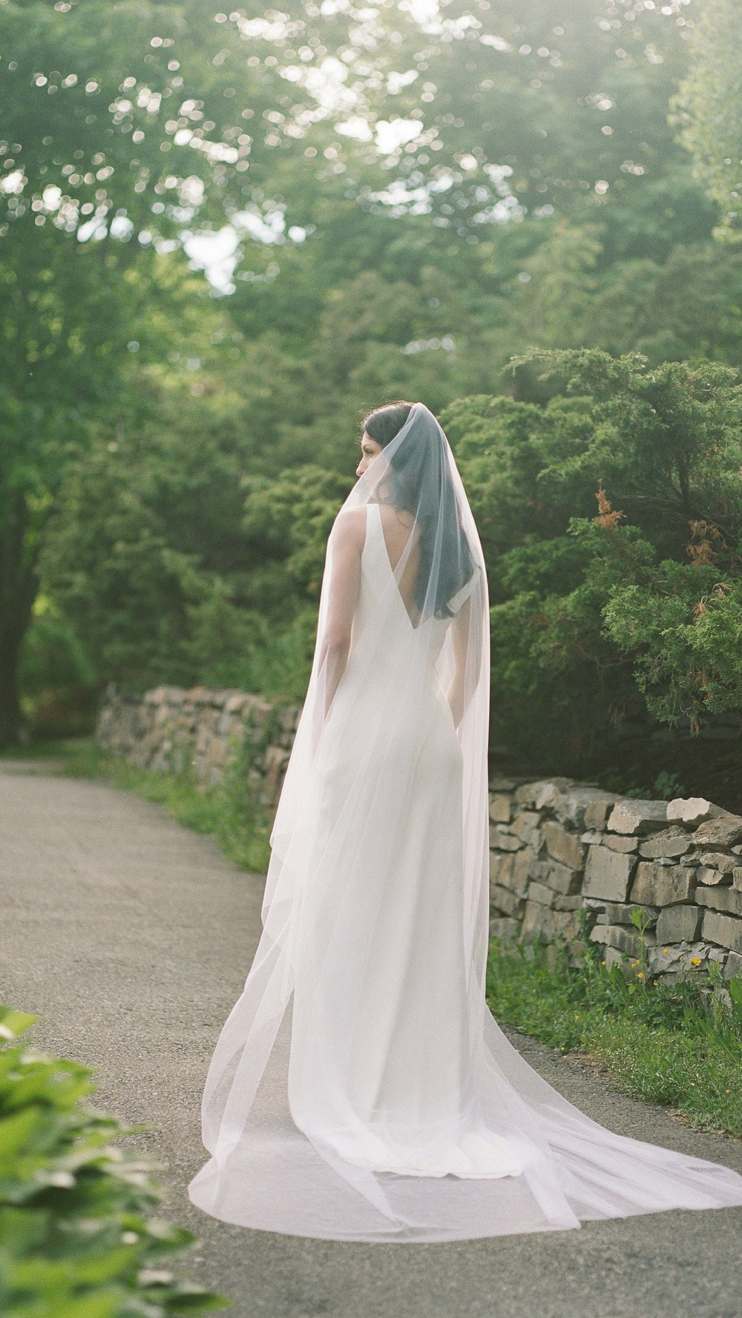 Light Veil, Wedding Veil, Bridal Veil, Delicate Veil, Minimal Veil ...