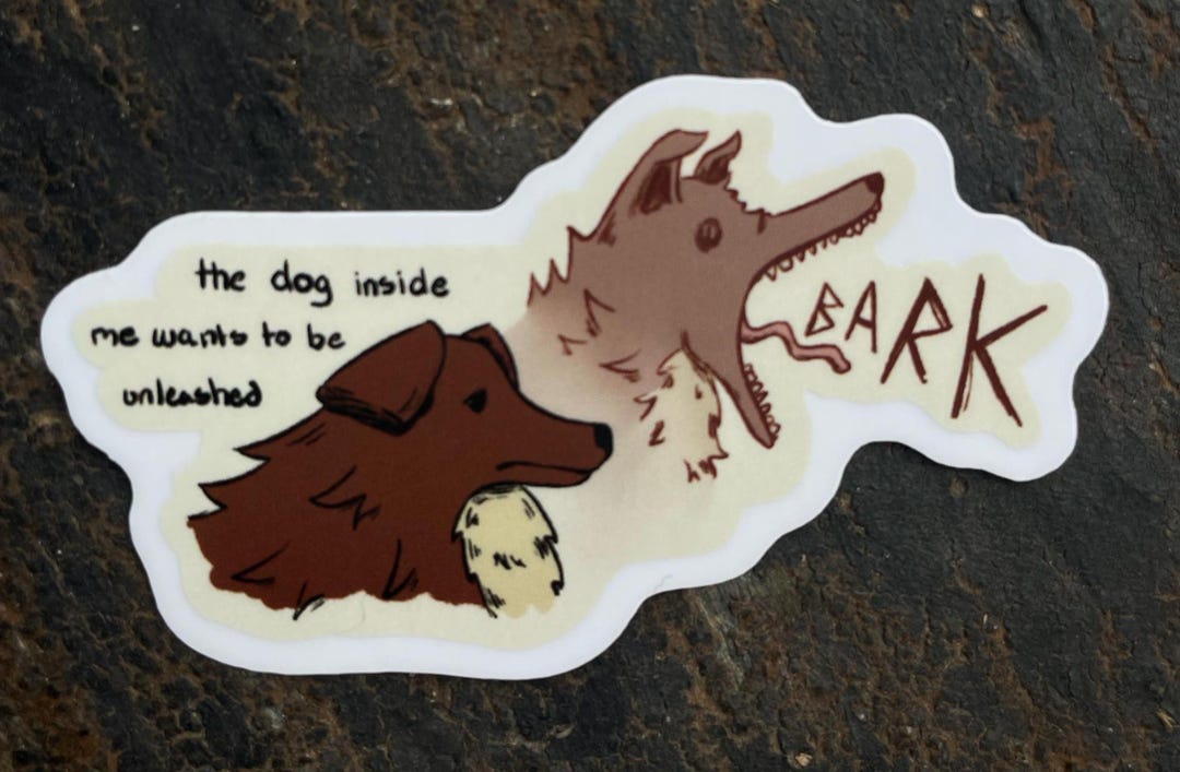 The Dog Inside Me Sticker | Meme Sticker | Gift Under 5 | Laptop ...
