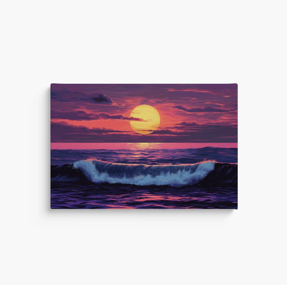 Ocean Sunset Canvas - Etsy