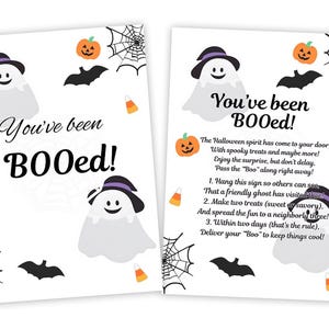 You've Been Booed Digital Download Printable Set Halloween Youve Been ...