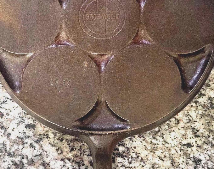 Vintage Griswold Cast Iron Plett Pan #34: Swedish Pancake Skillet - Etsy