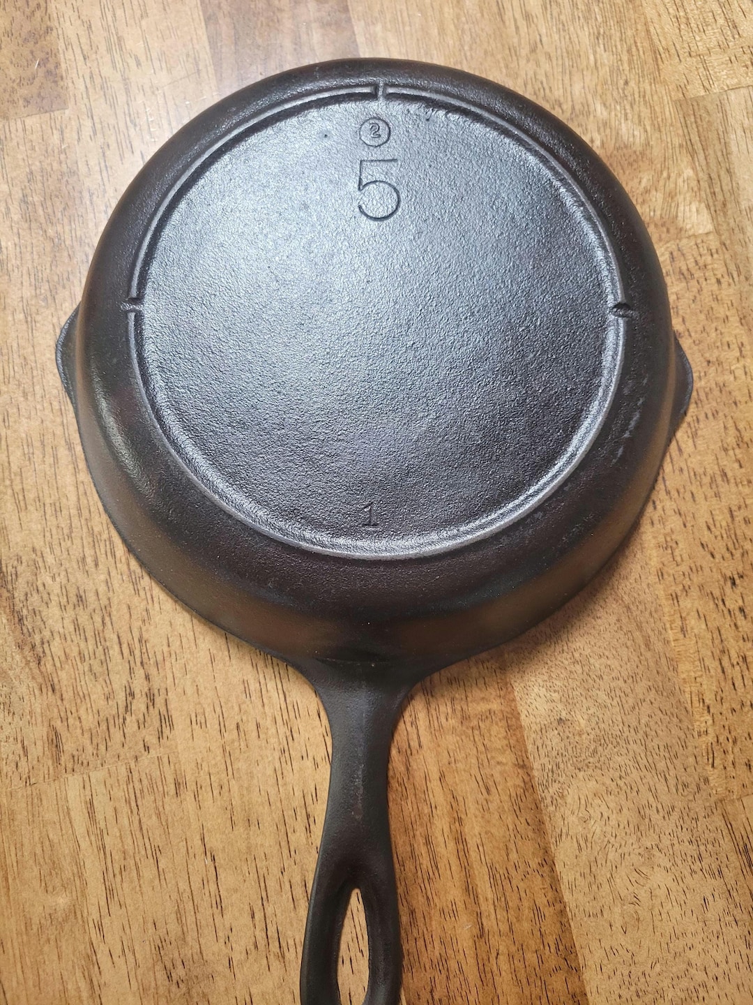 Three Notch Lodge Cast Iron #5 Skillet, Vintage, Primitive, Rare Find ...