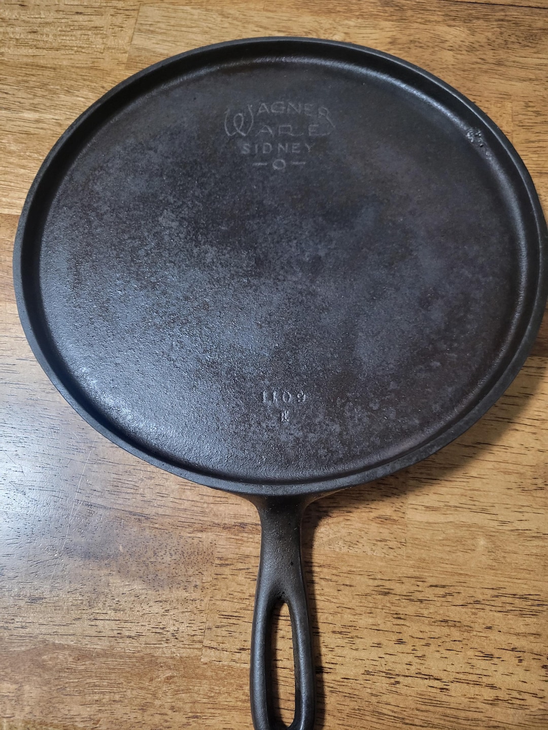 Wagner Ware Sidney O Cast Iron, 1109 10" Round Griddle, Rare Find ...
