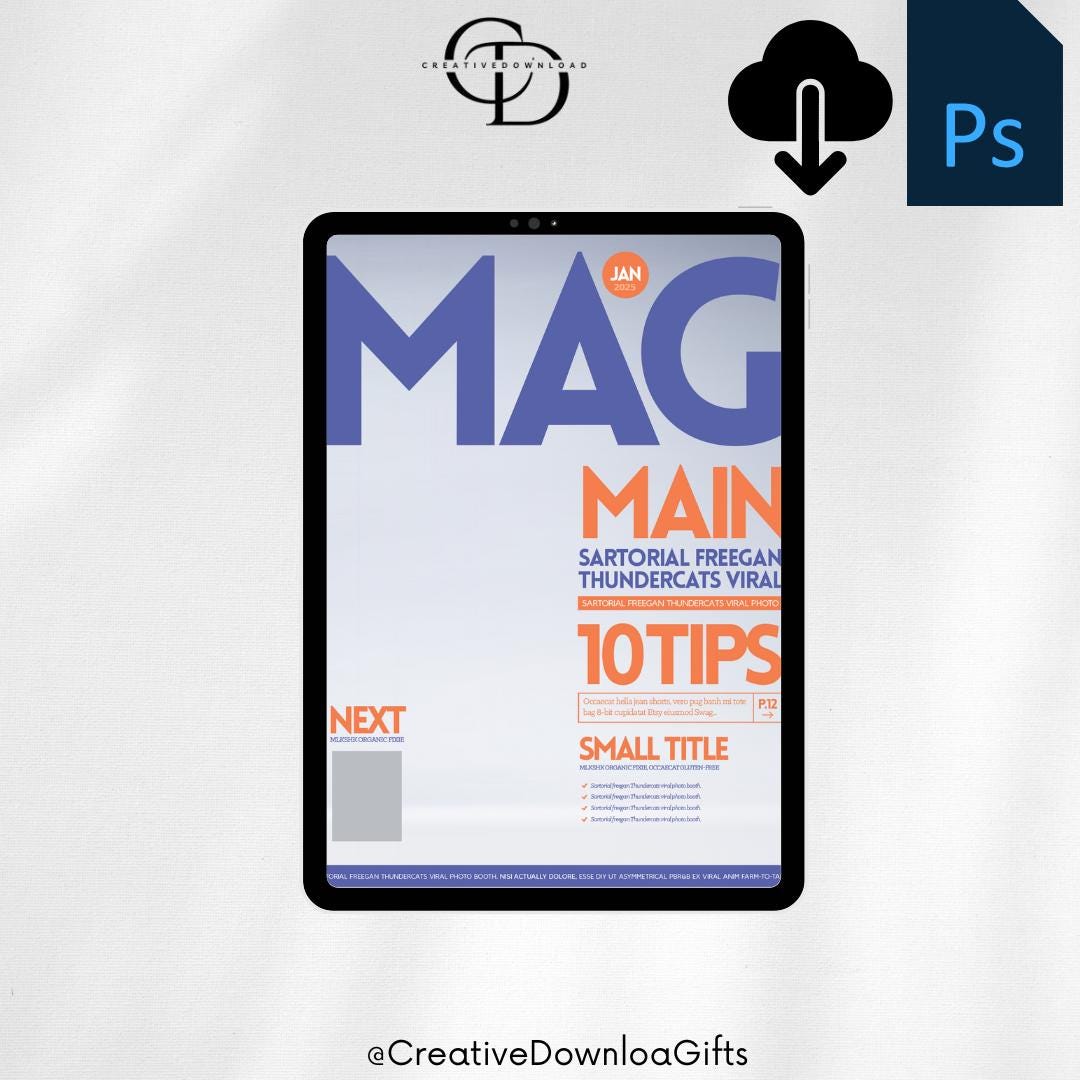 Professional PSD Cover Template for Customizable Designs – Instant ...