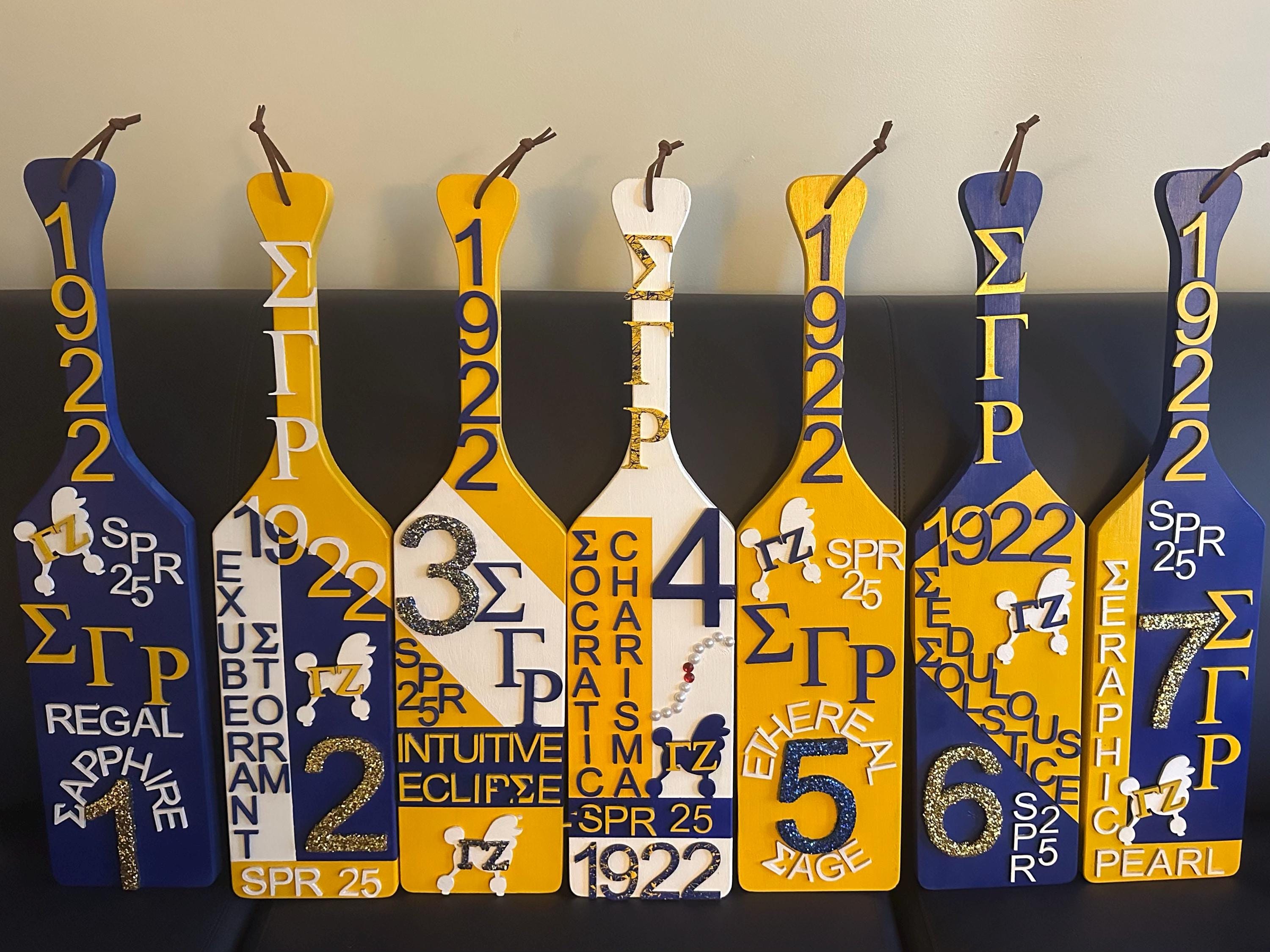 24" Personalized Greek Paddles - Etsy