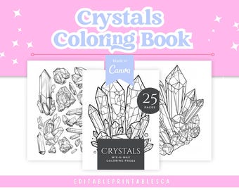 Crystal Coloring Pages – 25 Printable Gemstone & Mineral Designs for ...