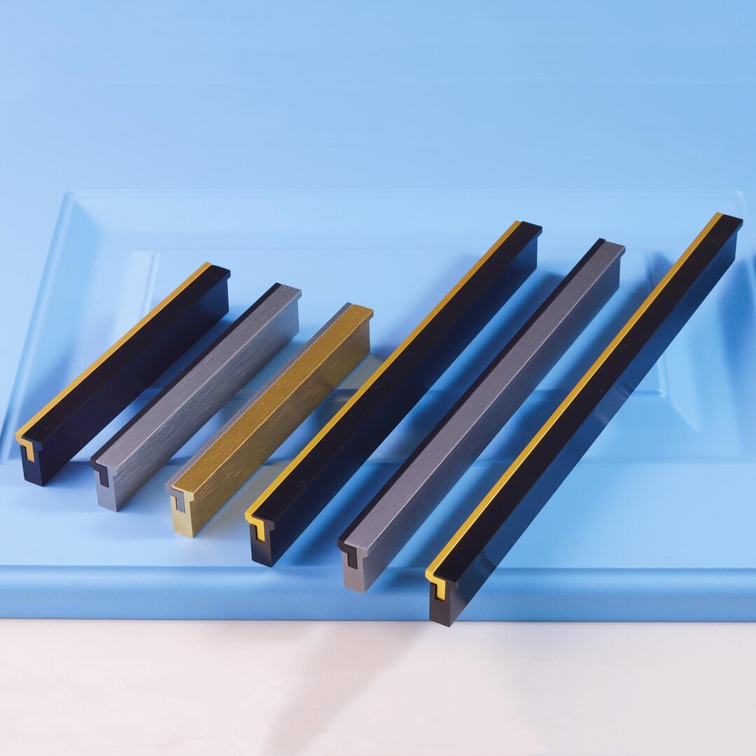 Extended Style Splicing Design Dresser Drawer Handles Gold Kitchen ...