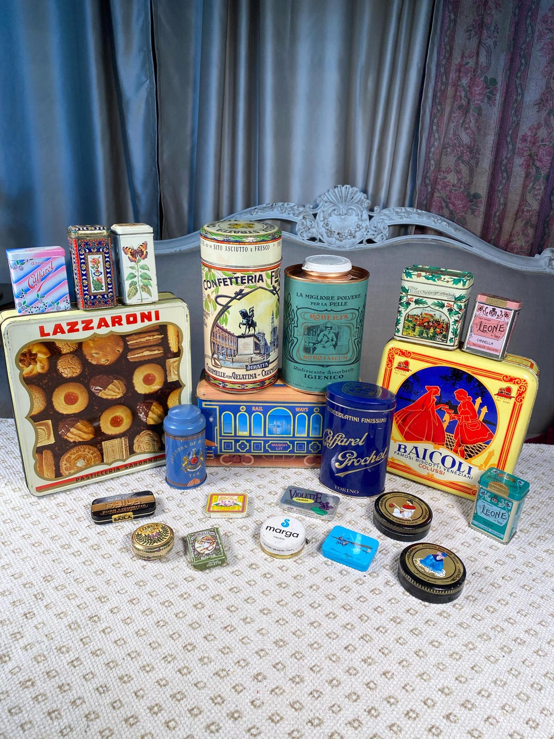 Set of Italian Vintage Tin Boxes From 1950s to 1990 - Etsy