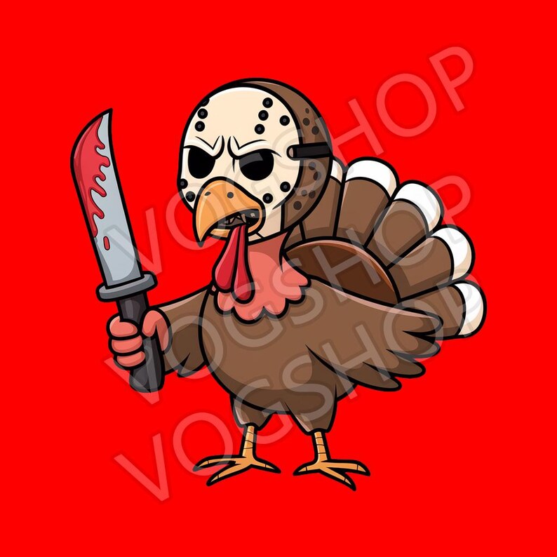 Thanksgiving Terror Turkey PNG Clipart - Etsy