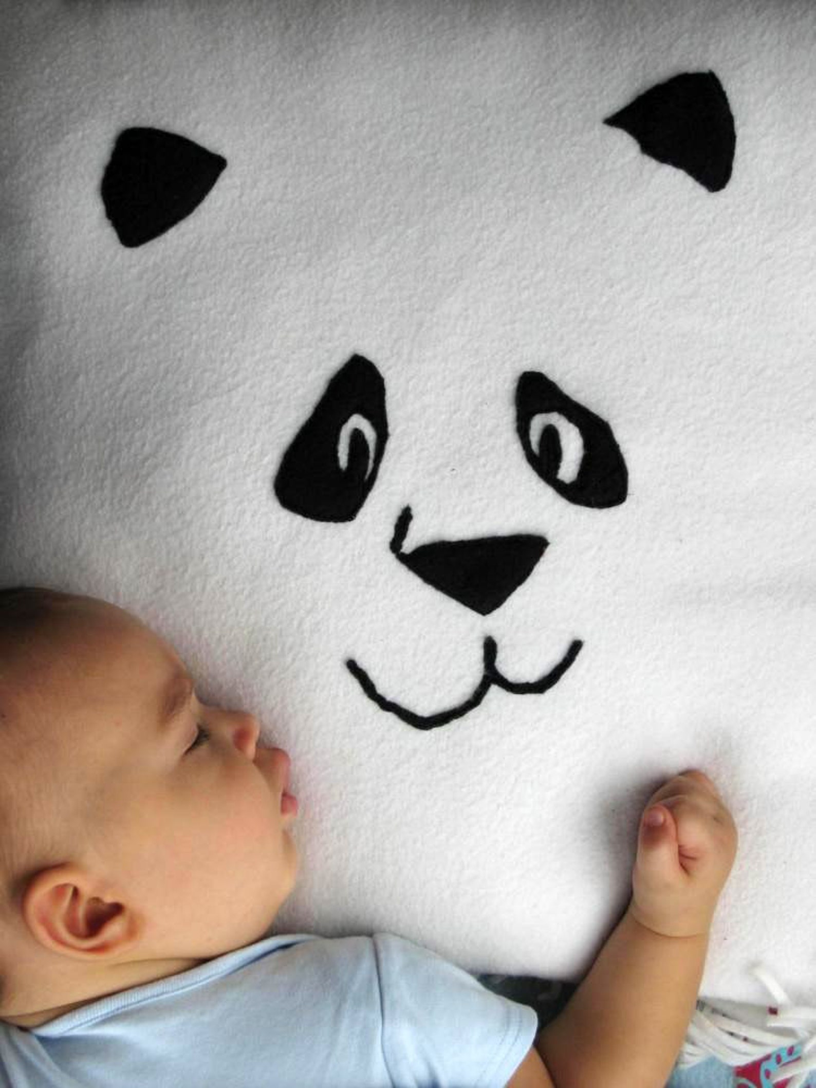 Round Panda Cushion With Ears, Panda Pillow That Doubles as a Teddy - Etsy