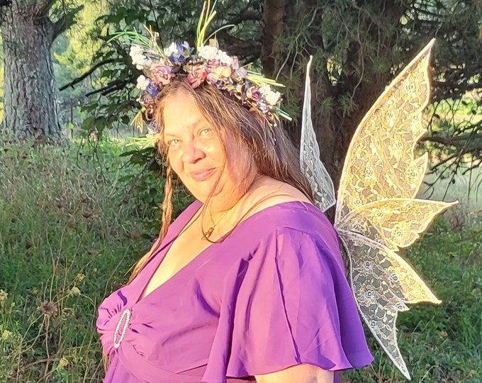 Gold Lace Enchanted Exotic Fairy Wings Size Small READY to SHIP - Etsy
