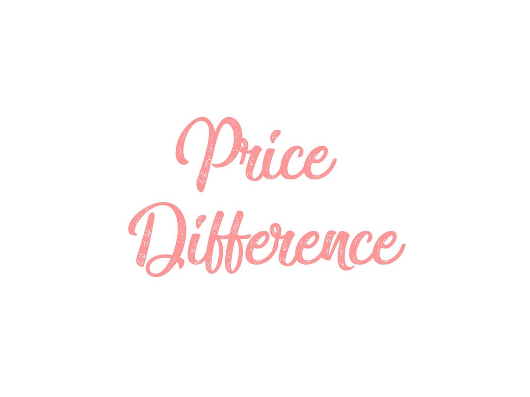 Price Difference - Etsy