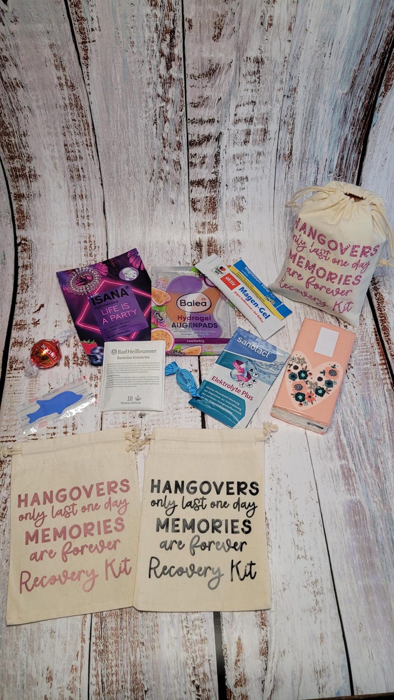 Custom Hangover Kit Bag I Anti Hangover Bag I Hangover Kit I ...