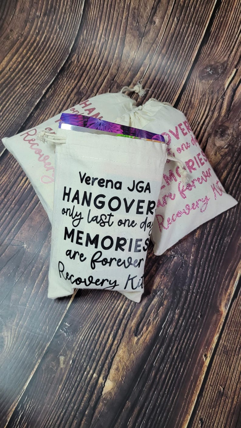 Custom Hangover Kit Bag I Anti Hangover Bag I Hangover Kit I ...