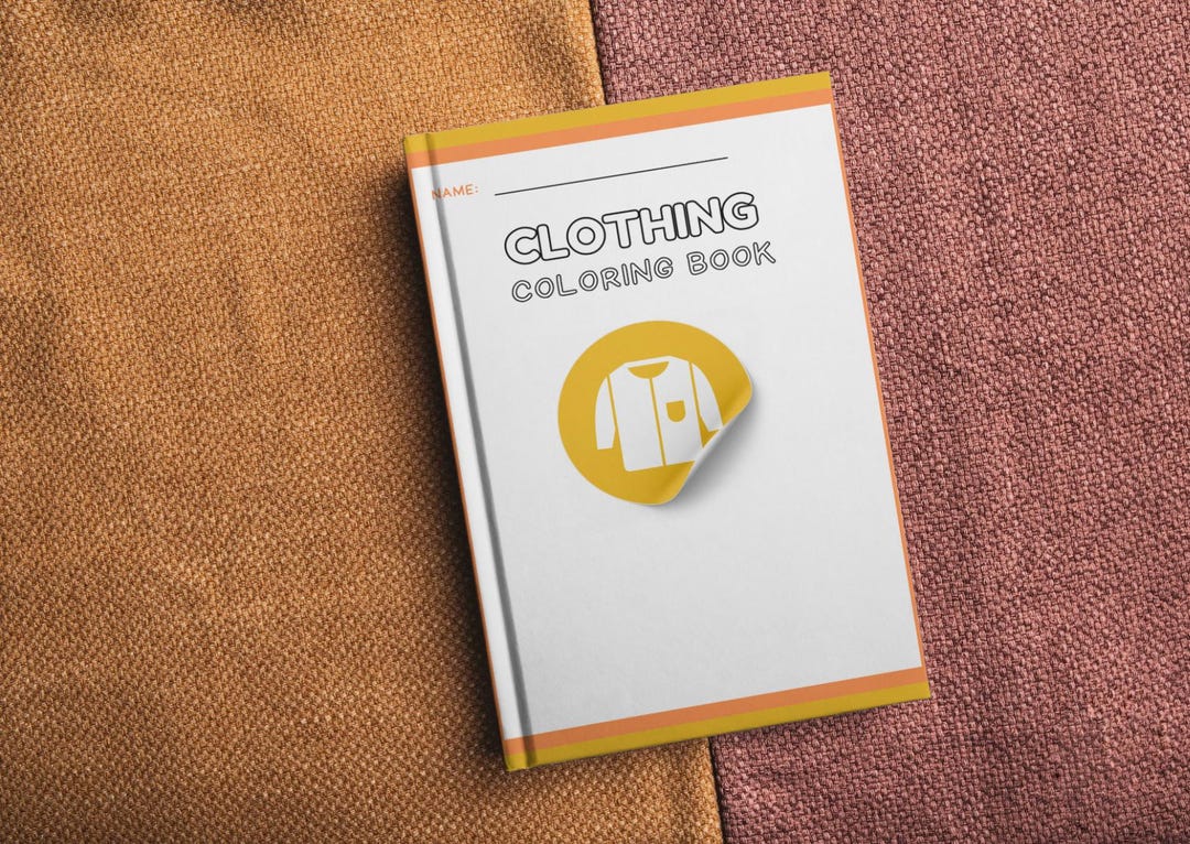 Coloring Book for Clothing, 41 Coloring Pages, 41 Blank Pages to Draw ...