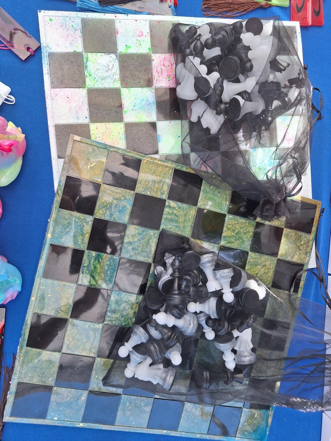 C. Chess Board W/ Pieces - Etsy