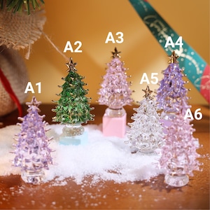 Handmade Blown Glass Christmas Tree,molten Glass Figurine, Small ...