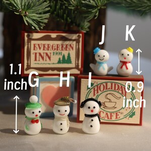 Handmade Blown Glass Snowman,molten Glass Figurine, Small Tiny ...