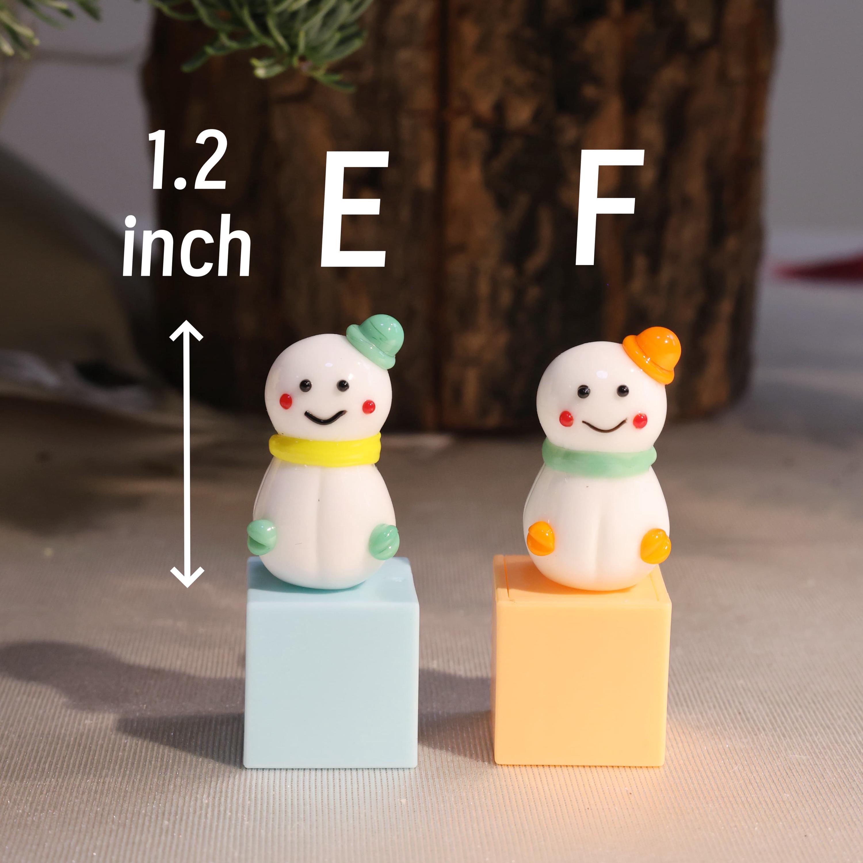 Handmade Blown Glass Snowman,christmas Tree, Molten Glass Figurine ...