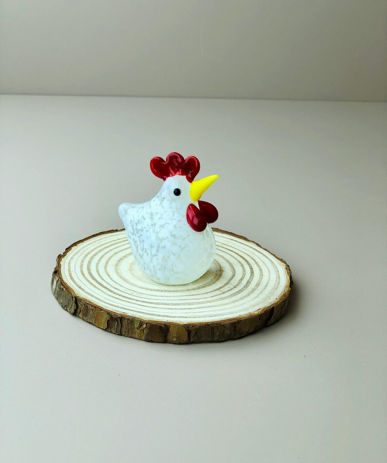 Glass Hen, Hen Statue, Glass Animals, Murano Hen Statue, Hand Blown ...
