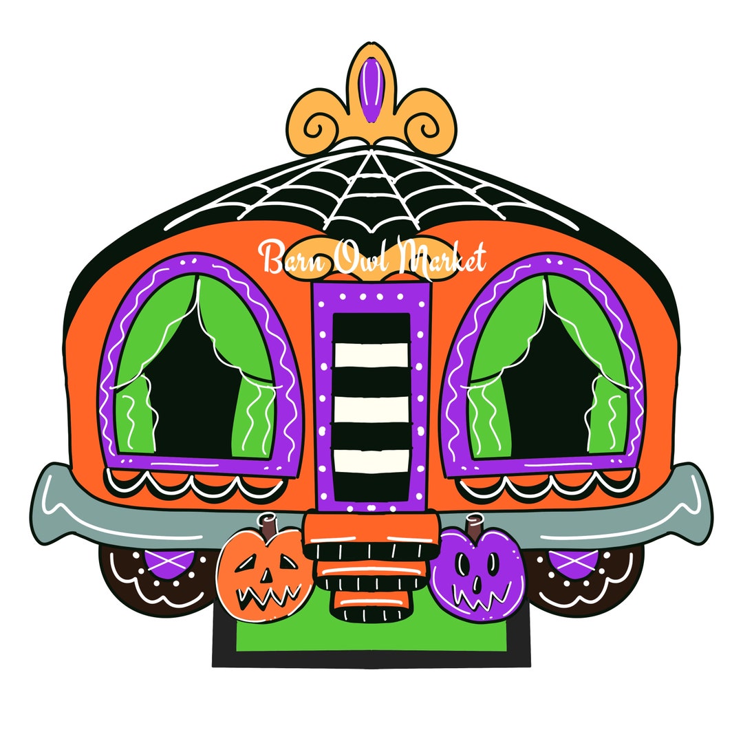 Halloween Gypsy Caravan Template - Etsy