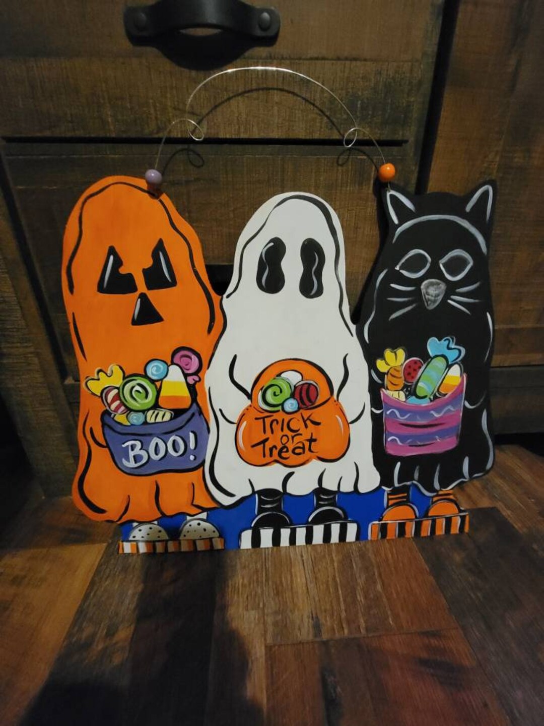 Halloween Door Hanger Ghost Door Hanger Ghostly Trio Door - Etsy