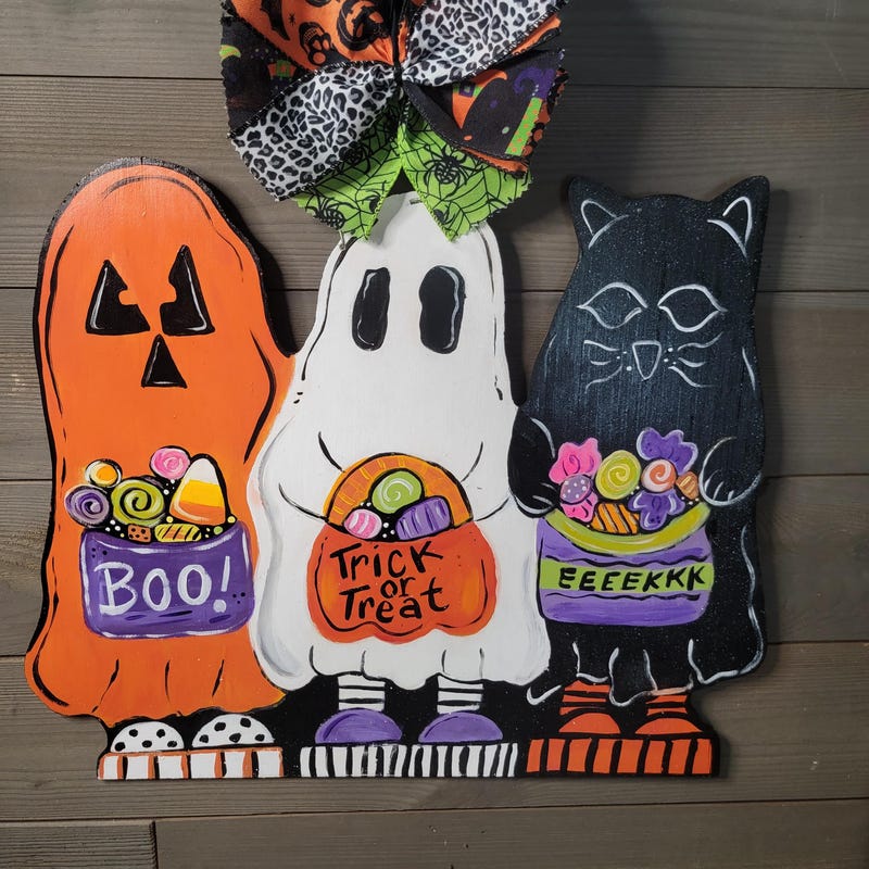 Halloween Door Decor - Etsy