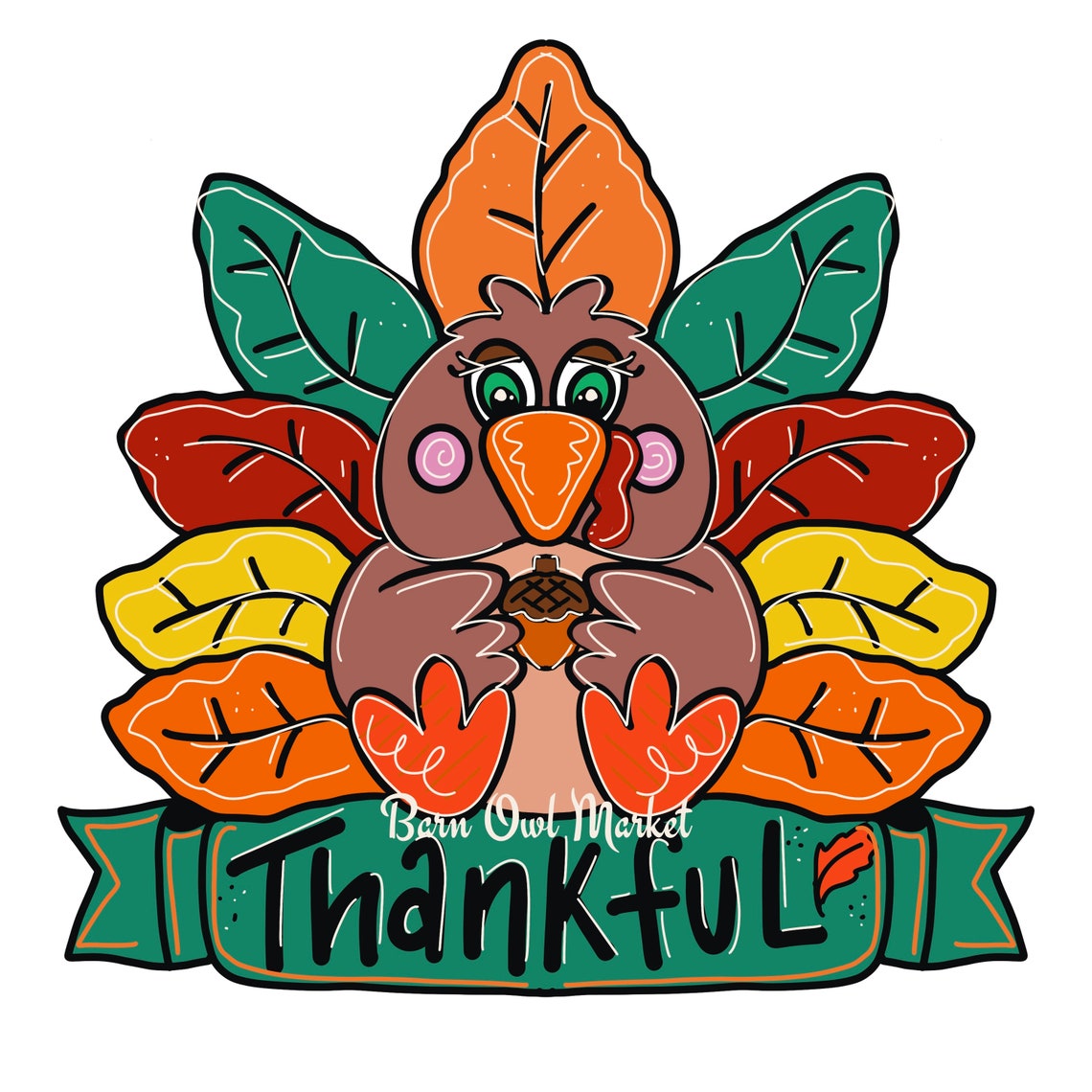 Turkey Digital Template Fall Turkey Pattern Turkey Door | Etsy