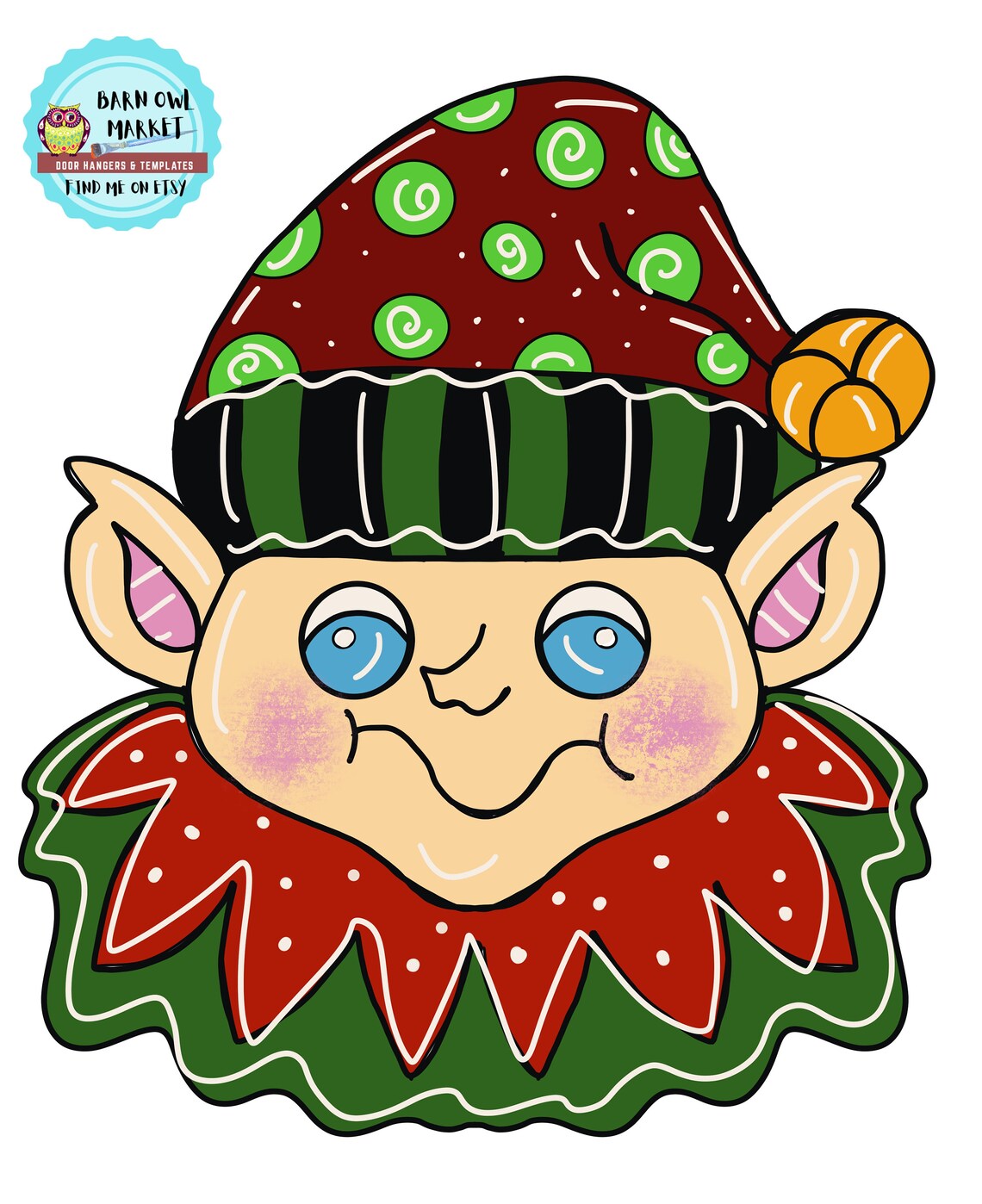 Christmas Elf Template - Etsy