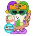King Cake Template, Mardi Gras Template, King Cake With Beads Template ...