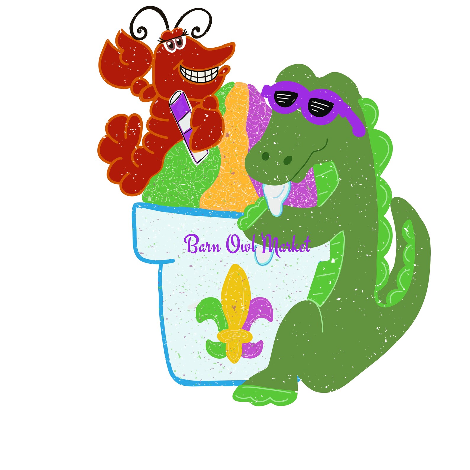 Crawfish Template Alligator Template Crawfish Boil Template - Etsy