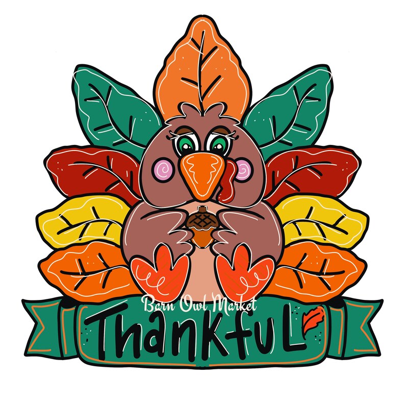 Turkey Digital Template Fall Turkey Pattern Turkey Door | Etsy