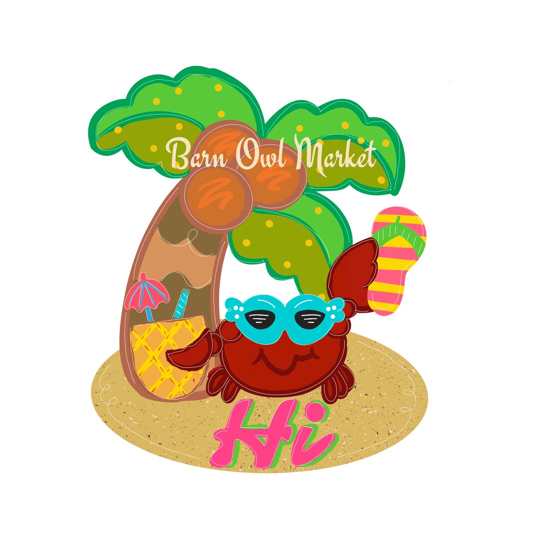 Crab Template, Beach Crab Template, Summer Crab Template, Summer ...