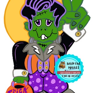 Trick or Treat Halloween Frankie Template , Halloween Frankie Template ...