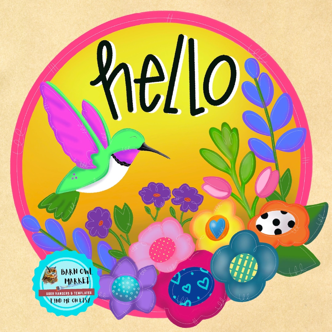 Hummingbird Template, Hello Hummingbird Template, Summer Template ...