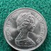 QUEEN ELIZABETH & PHILIP Crown Coin - British Five Shilling Coin 1972 ...