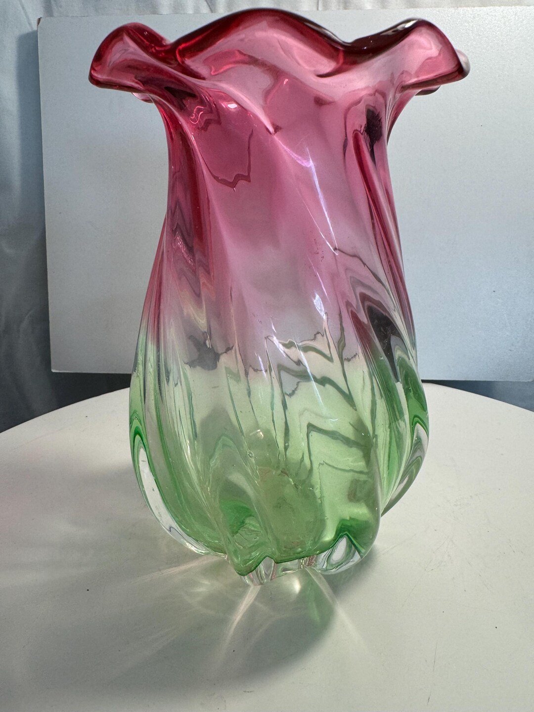 Teleflora Watermelon Glass Vase - Etsy