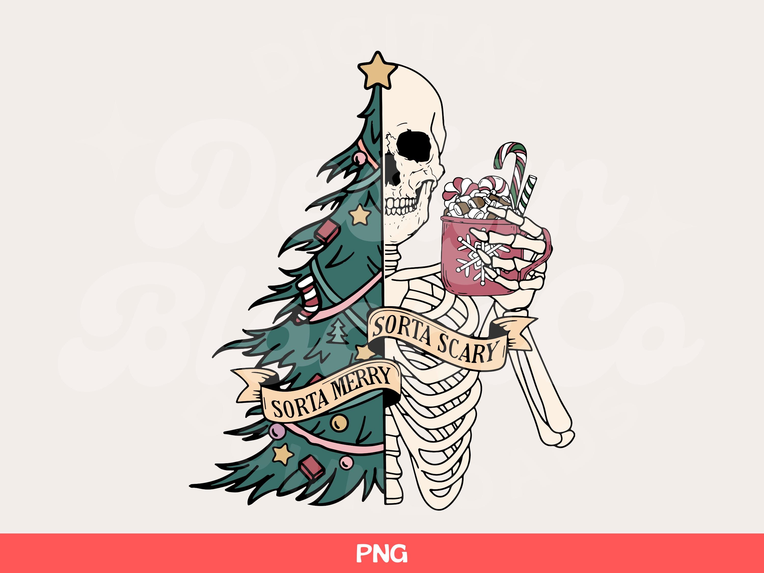 Sorta Scary Sorta Merry Christmas PNG | Christmas / Halloween PNG ...
