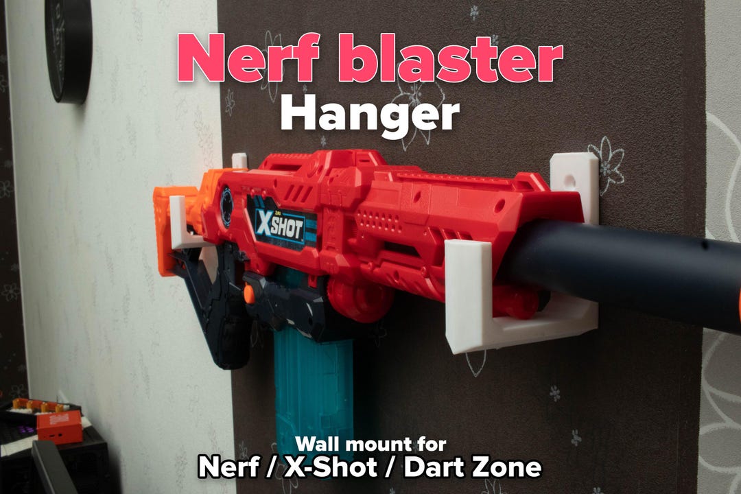 Nerf Blaster Rifle Hanger / X-shot / Dart Zone 3D Printed, Home Decor ...