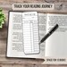 Printable Reading Book Log Bookmark, Library Card Book Tracker, Book ...