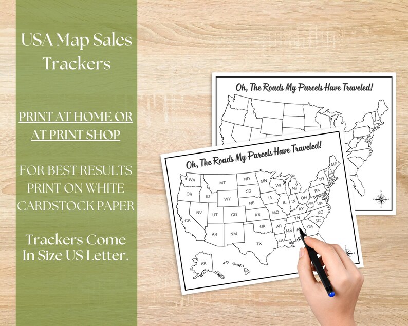 USA Map, Sales Tracker, Sales Map, Small Business Sales, Entrepreneur ...