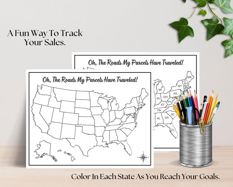 USA Map, Sales Tracker, Sales Map, Small Business Sales, Entrepreneur ...